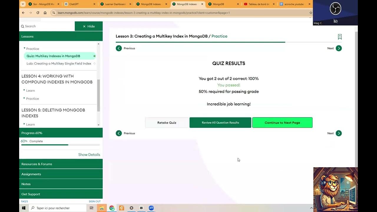 🐾 MongoDB Challenge – Day 12 (Unit 9 - Lesson 3: Multikey Index) 🐾 - YouTube