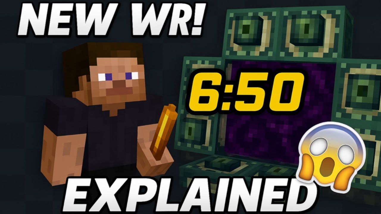 The new MINECRAFT SPEEDRUN World record Explained || 6:50 by lowkey ...