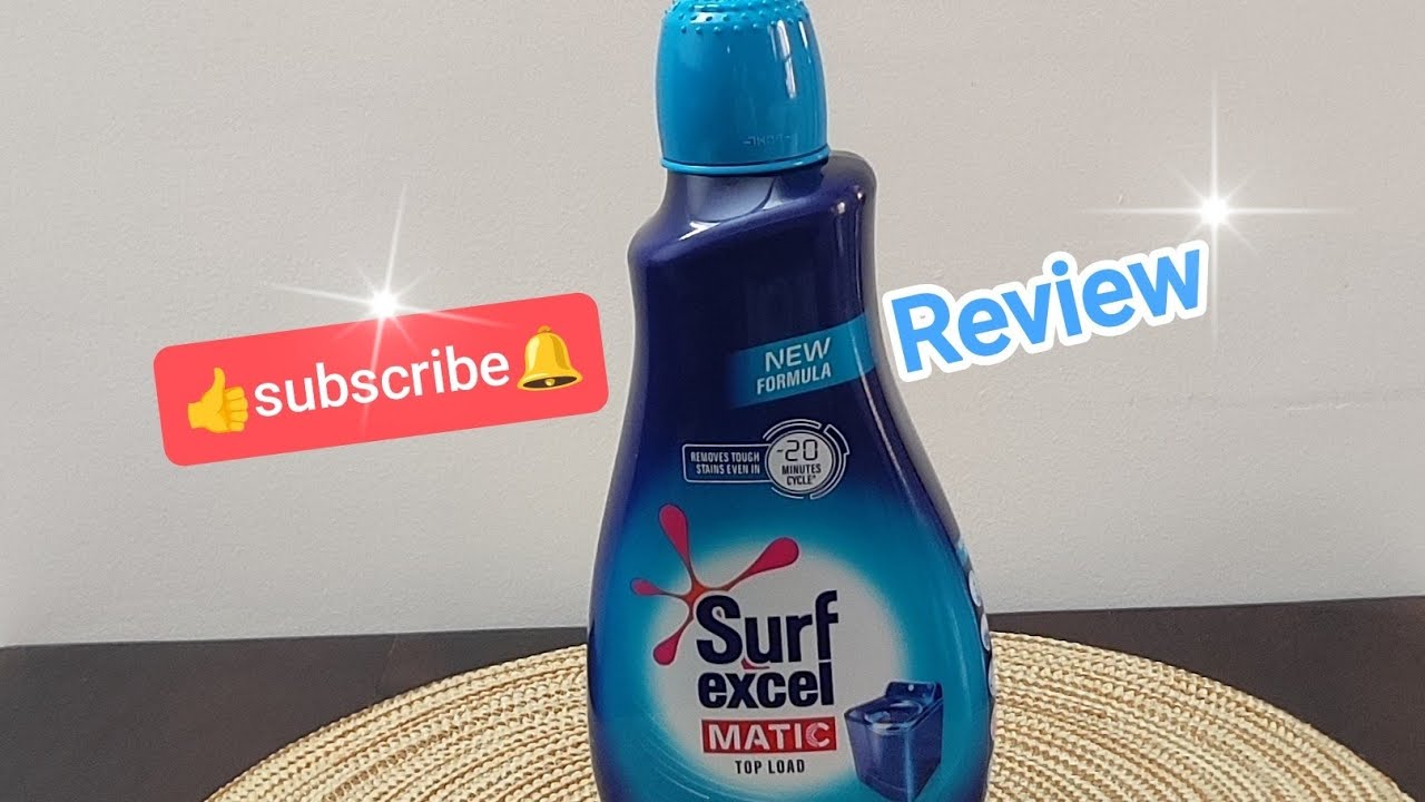 Surf Excel Matic Top Load Liquid Detergent Review||Surf Excel Matic ...