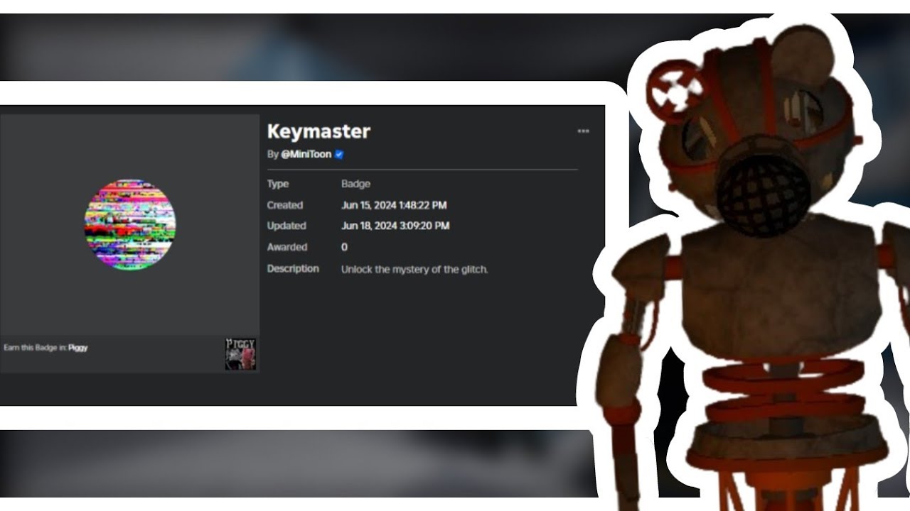 How to get Keymaster badge in roblox Piggy!!! - YouTube