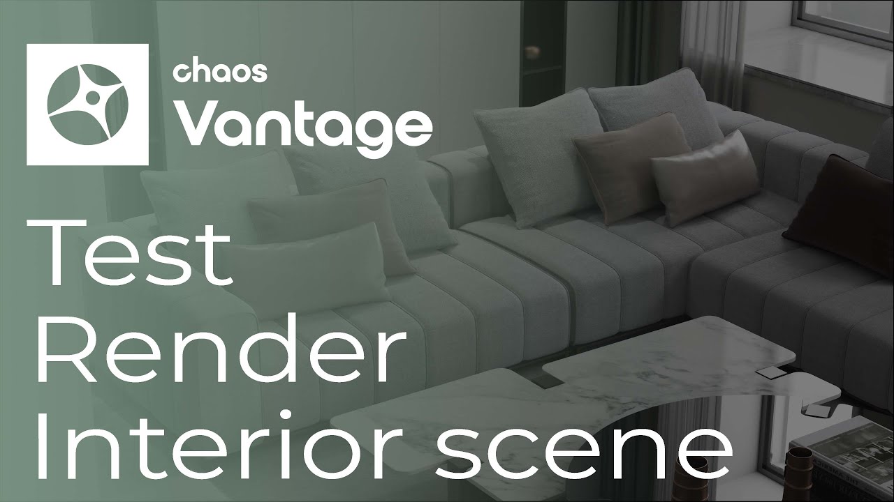 Test Render animation Chaos Vantage 1.8.0| Interior scene - YouTube