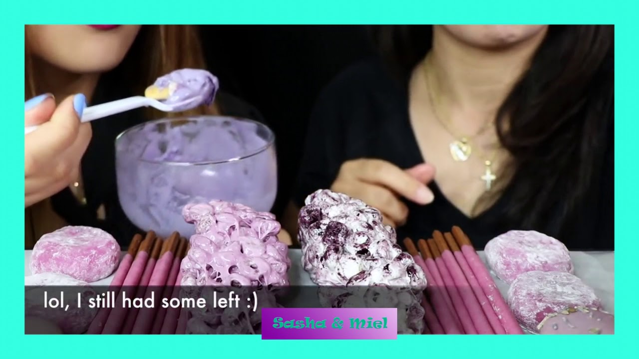 ASMR COTTON CANDY ICE CREAM, CREAM PUFFS, BERRY NERDS ROPE, EDIBLE POOP ...