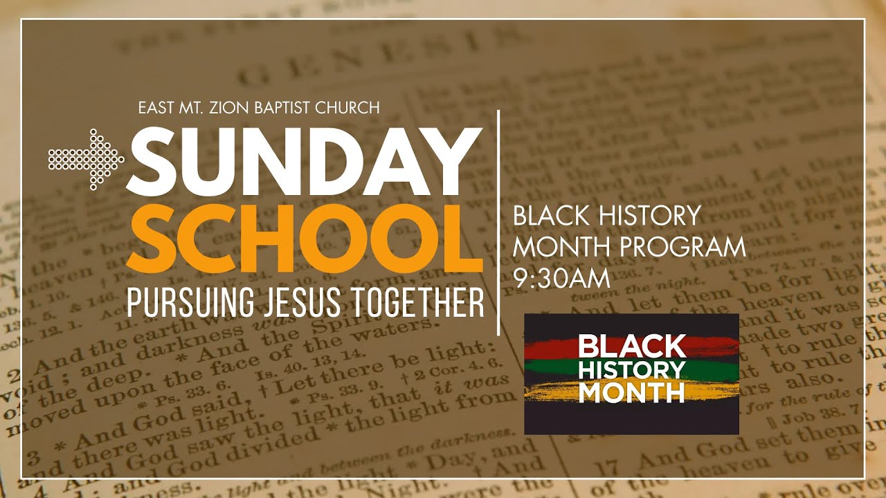 Sunday School Black History Month Program • FEB 26 2023 • EMZBC - YouTube