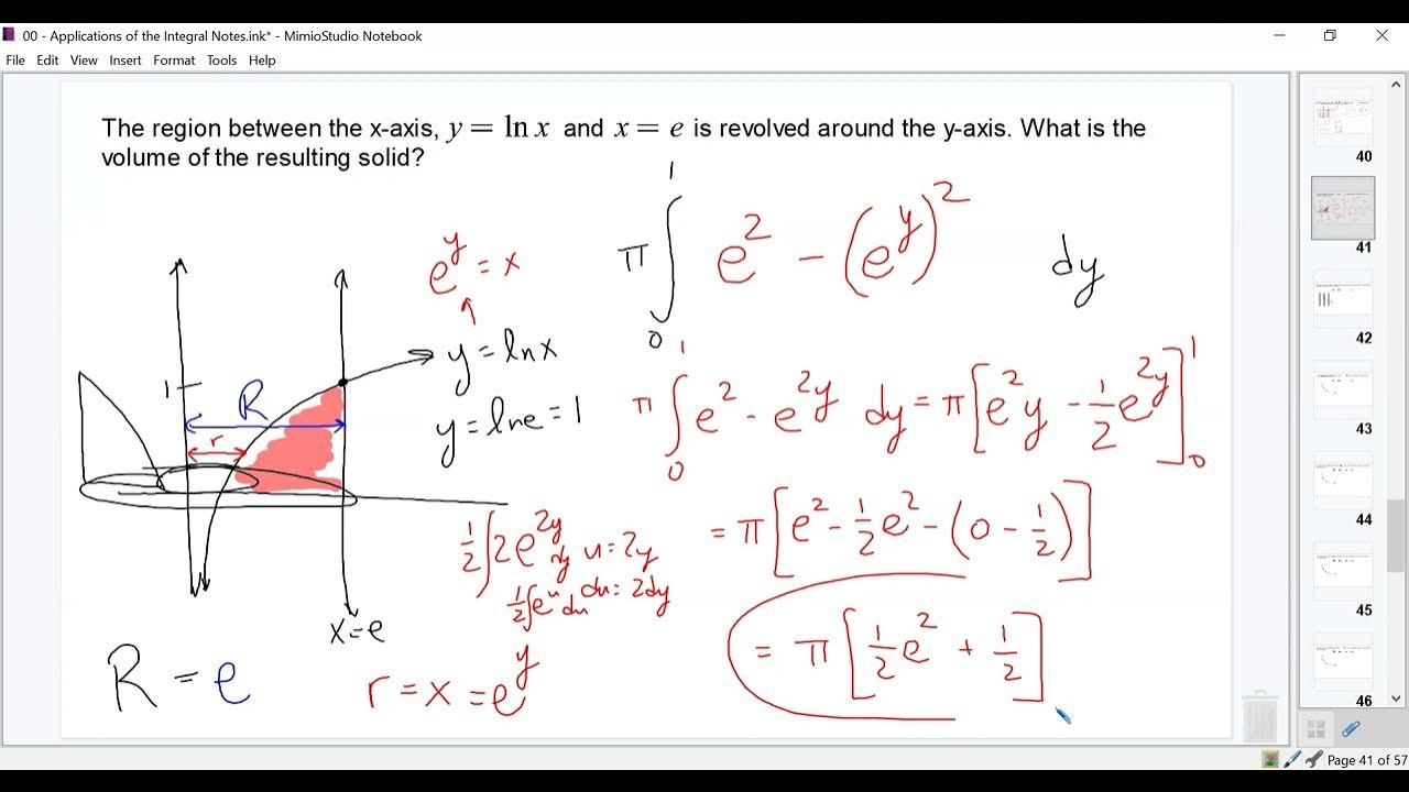 Applications of Integration Lecture 6 - Finding the Volume of Solids of ...