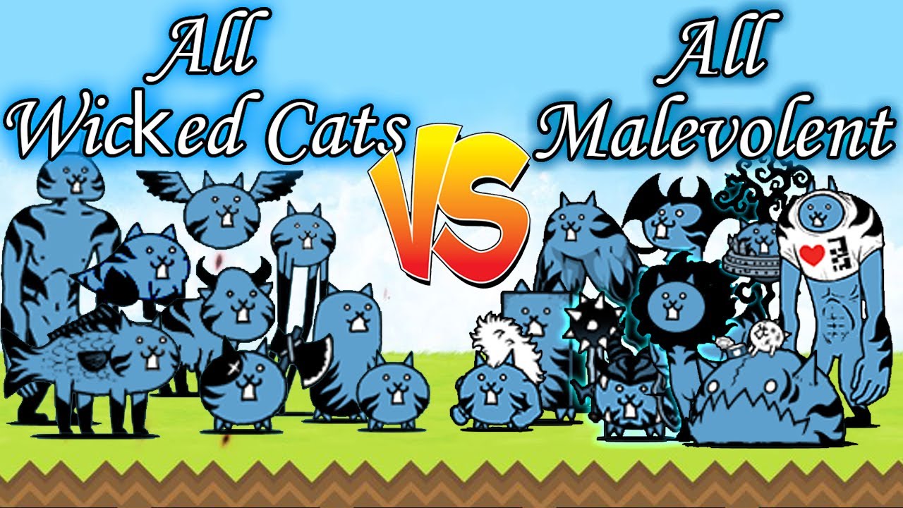 The Battle Cats - All Wicked Cats VS All Malevolent Cats! - YouTube