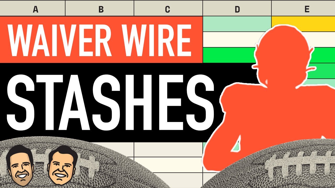 Fantasy Waiver Wire Stashes BEFORE Week 1 - YouTube