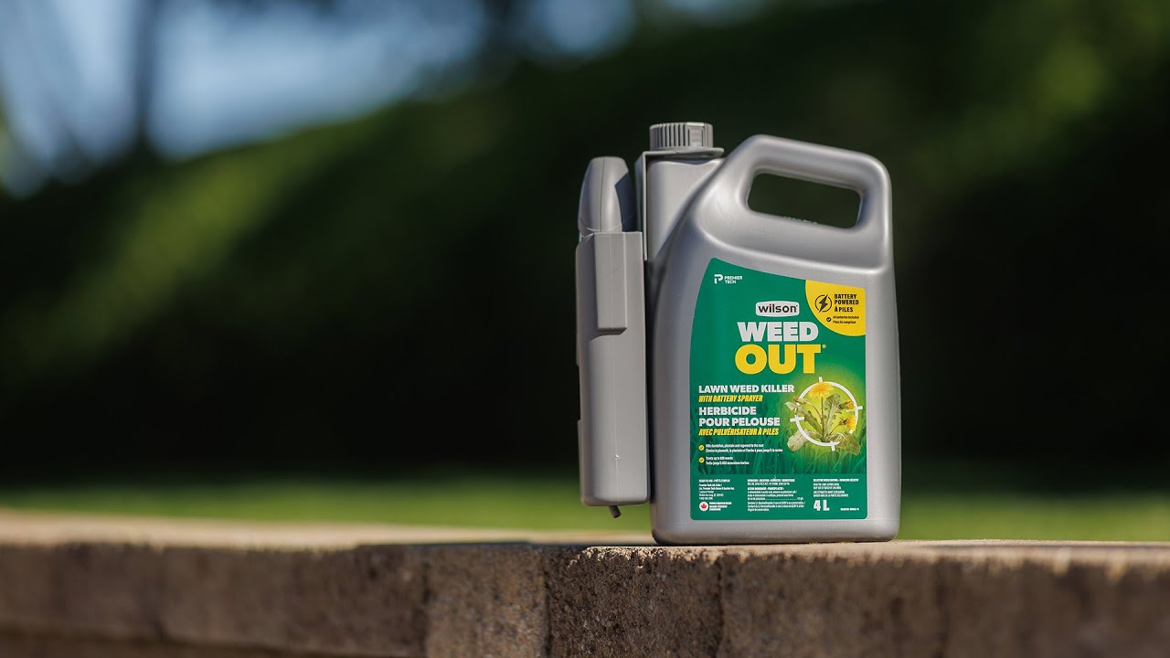 How to use Wilson WEED OUT Lawn Weed Killer with Battery Sprayer - YouTube