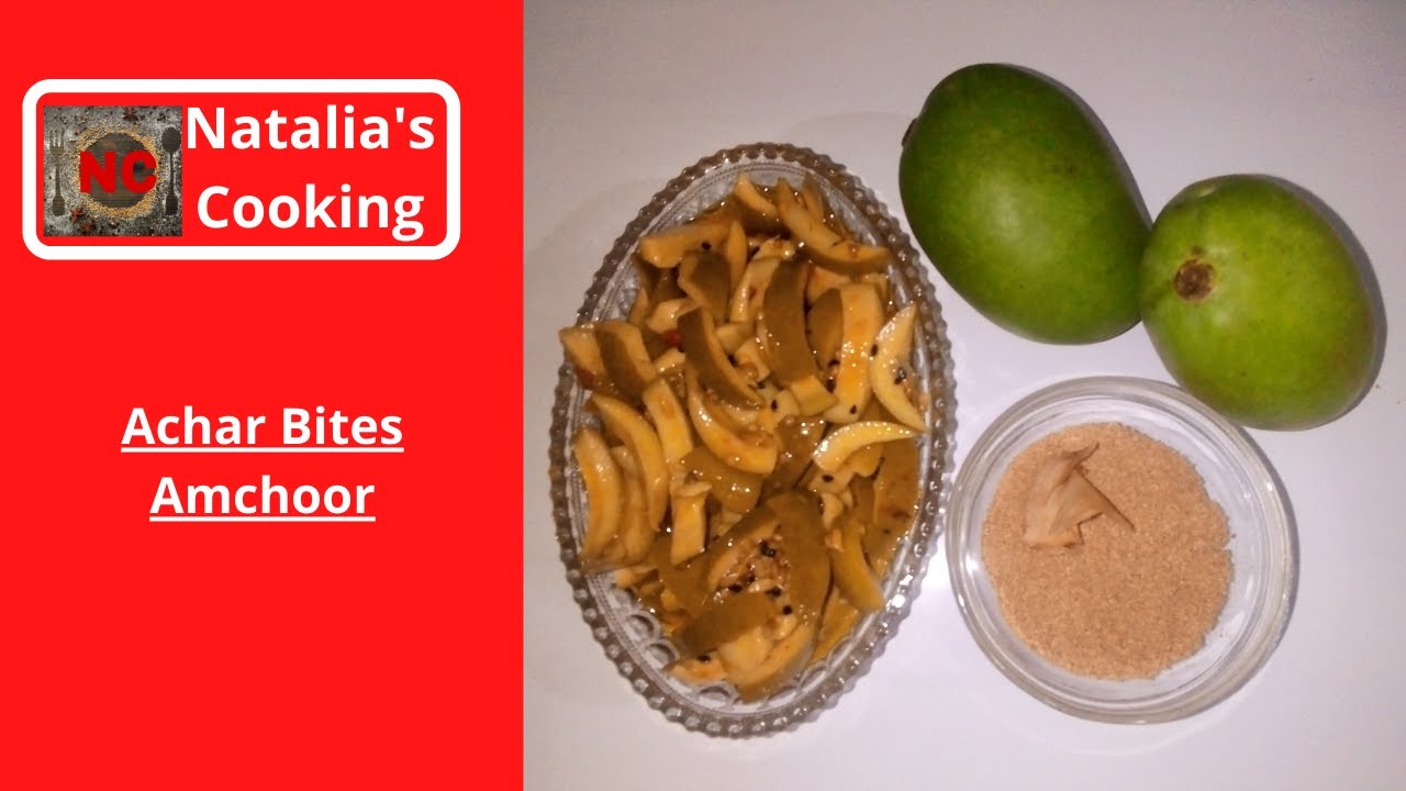 Achar Bites and Amchoor recipe by Natalia's Cooking - YouTube