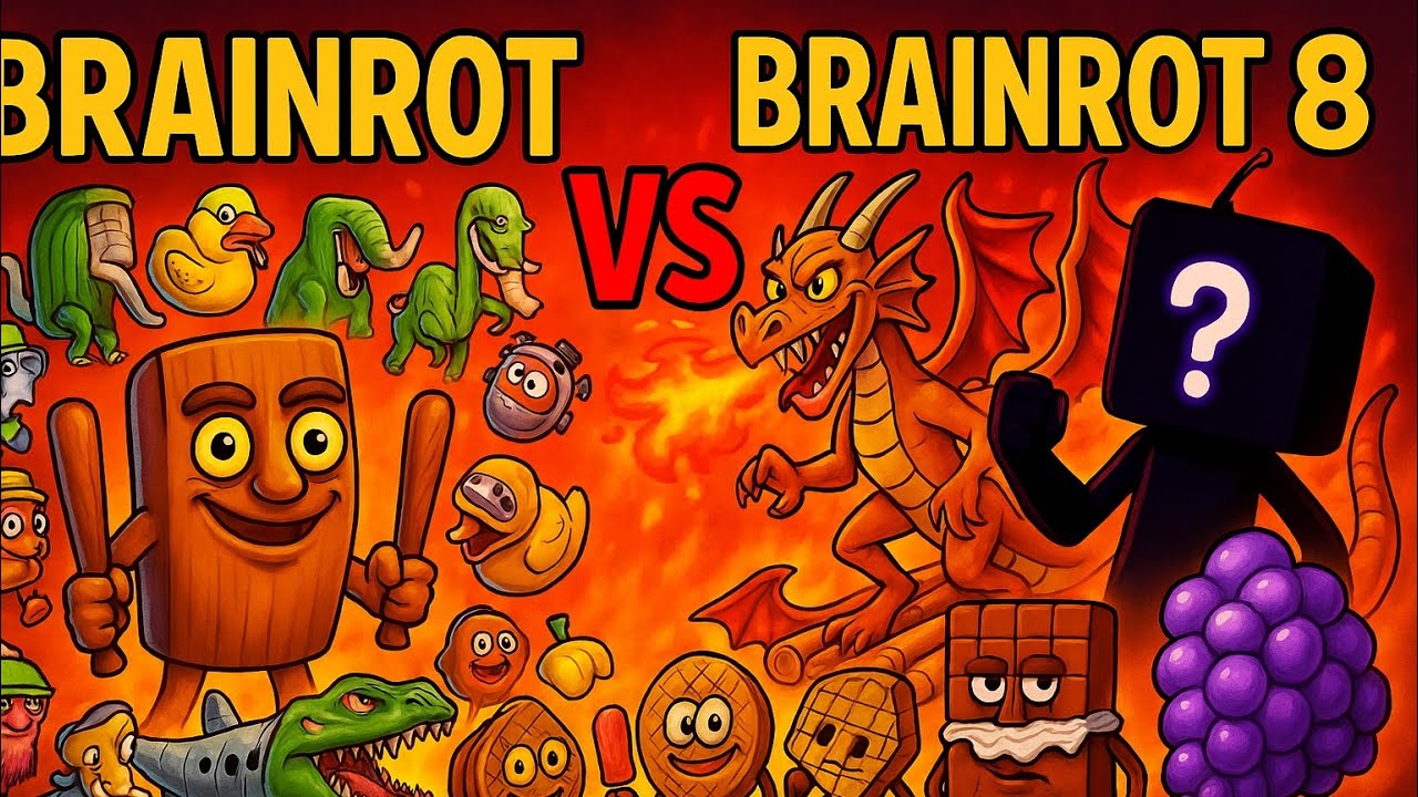 BRAINROT 1 vs BRAINROT 8 💥 Ultimate Meme Boss Battle! (Funny Game ...