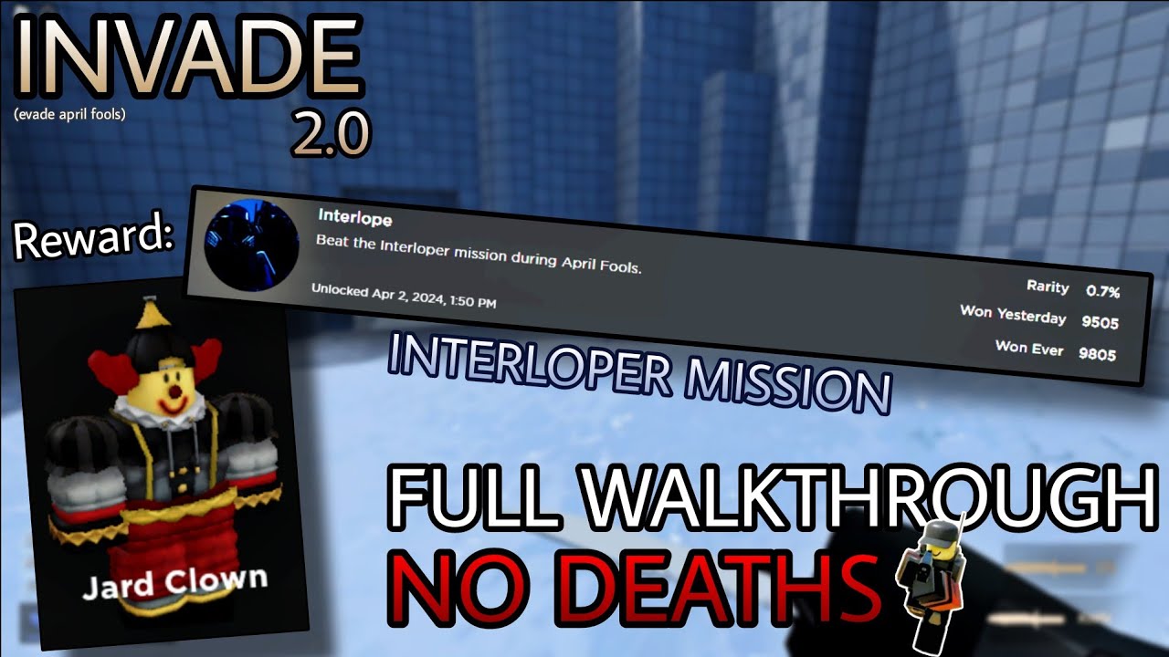 Interloper Full Walkthrough-No deaths | Roblox: Evade [April Fools] - YouTube