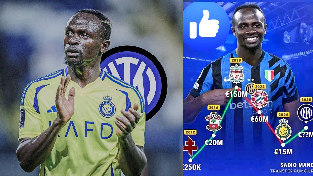 Officiel: Sadio Mané signe à L’inter MILAN pour…millions d’euros - YouTube