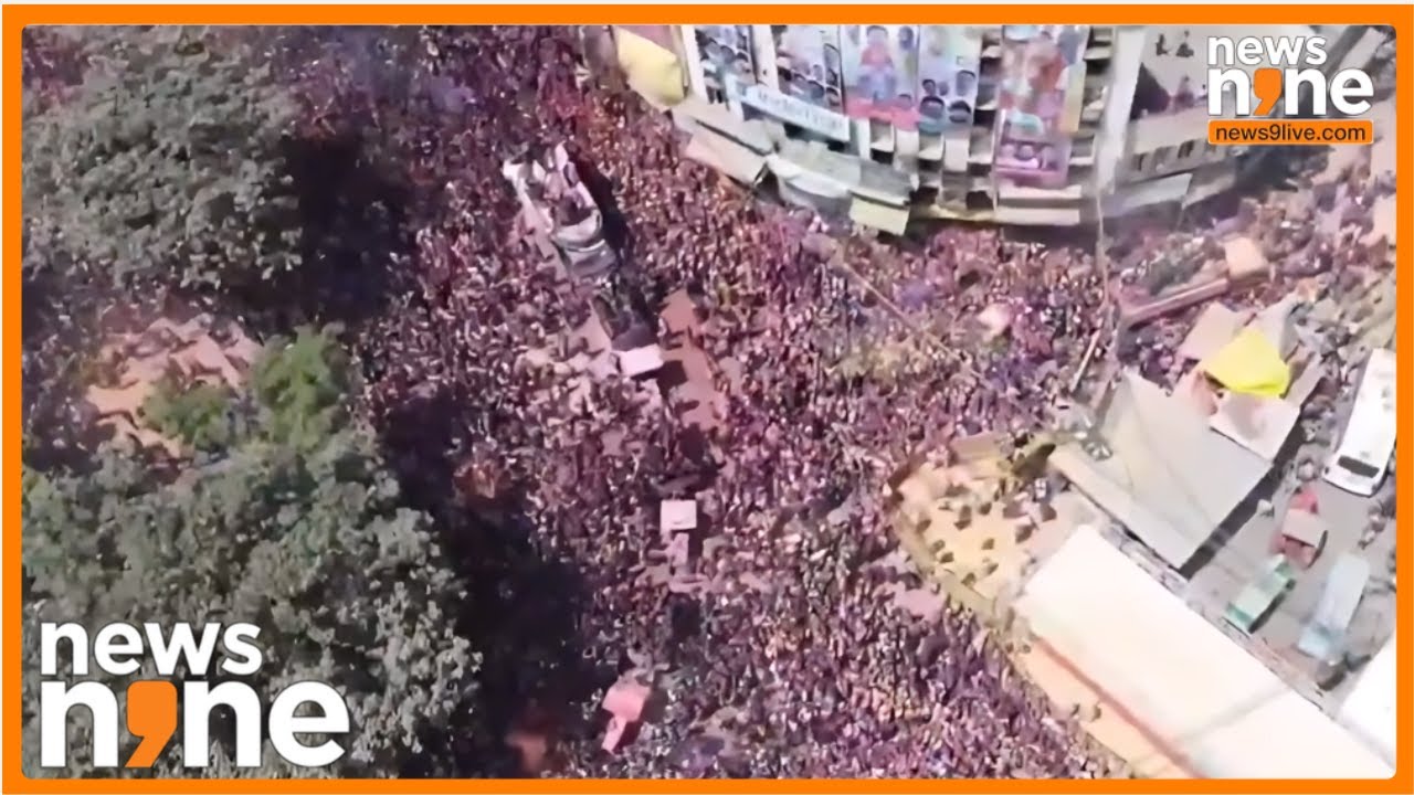 Indore Rang Panchami 2025: Spectacular Drone View of Massive Gair ...