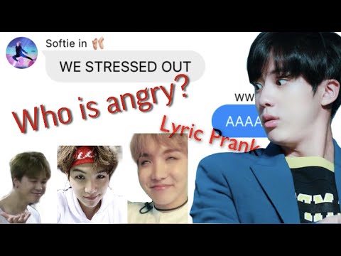 WHO GOT ANGRY? Lyric prank ft. yoonseokmin, taekook and namjin text