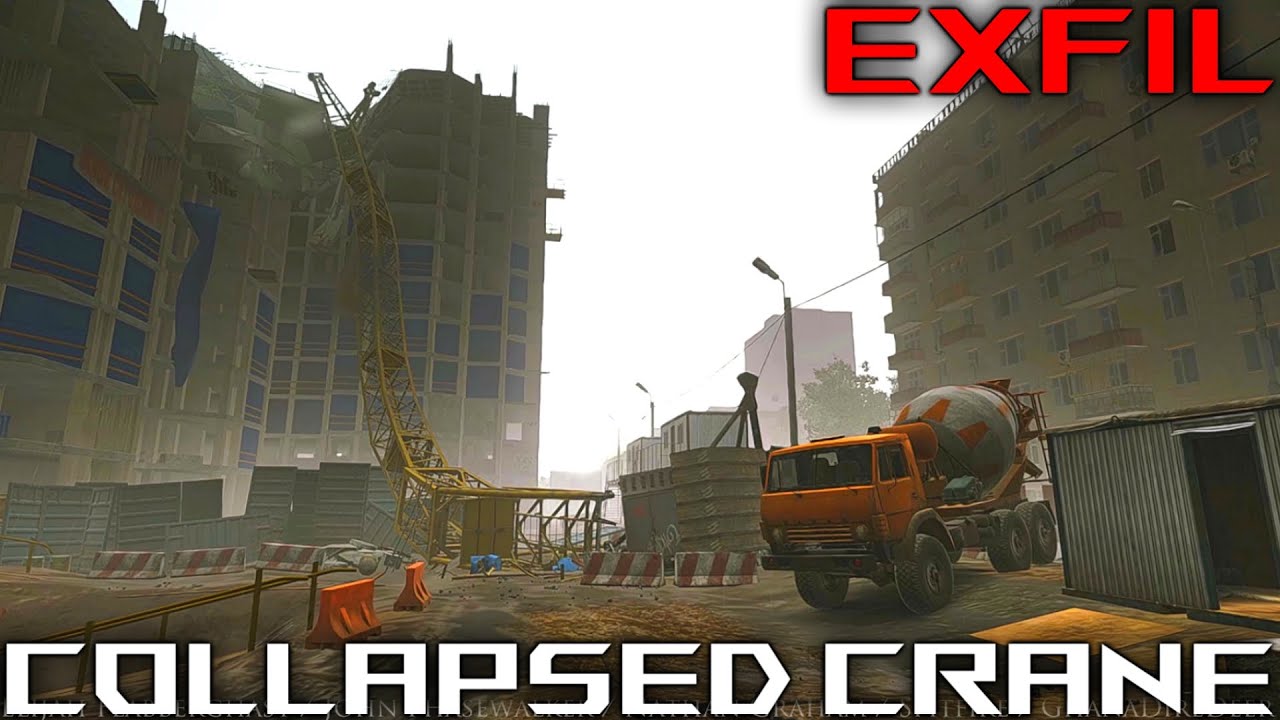 Collapsed Crane Exfil (Streets of Tarkov) - Escape From Tarkov - YouTube