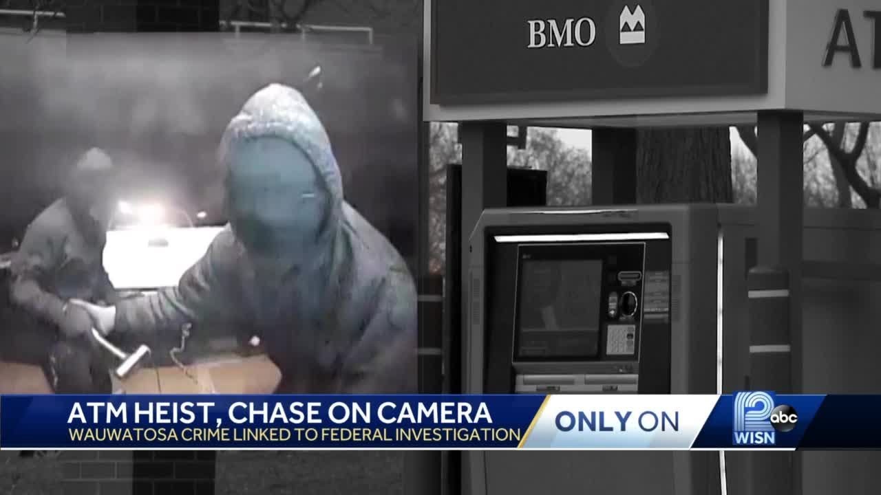 ATM heist, chase caught on camera - YouTube