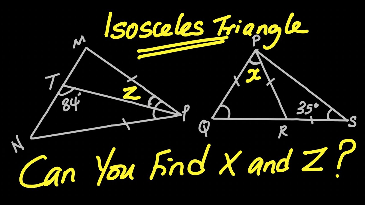 Five Examples on ISOSCELES TRIANGLE | Geometry - YouTube