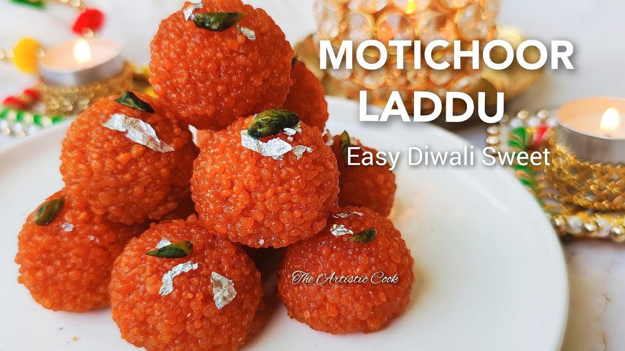 Easy MOTICHOOR LADDU Recipe without Jhara | BOONDI LADDU Recipe ...