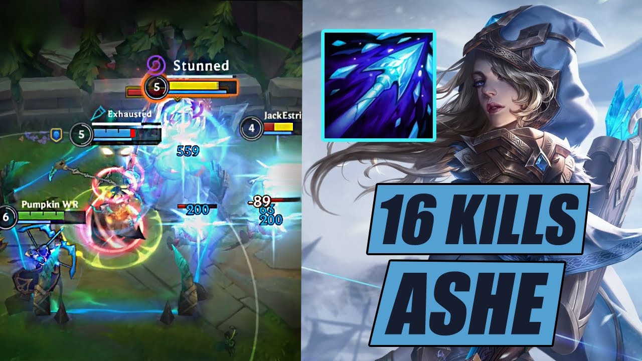 WILD RIFT ASHE INSANE ADC 43K DAMAGE (BUILD & RUNES) - YouTube