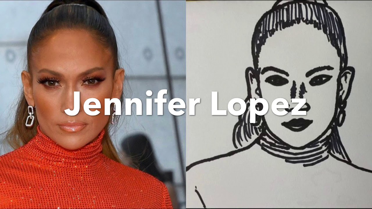 Draw Jennifer Lopez - YouTube