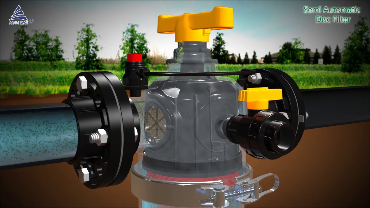 Semi Automatic Disc Filter - YouTube