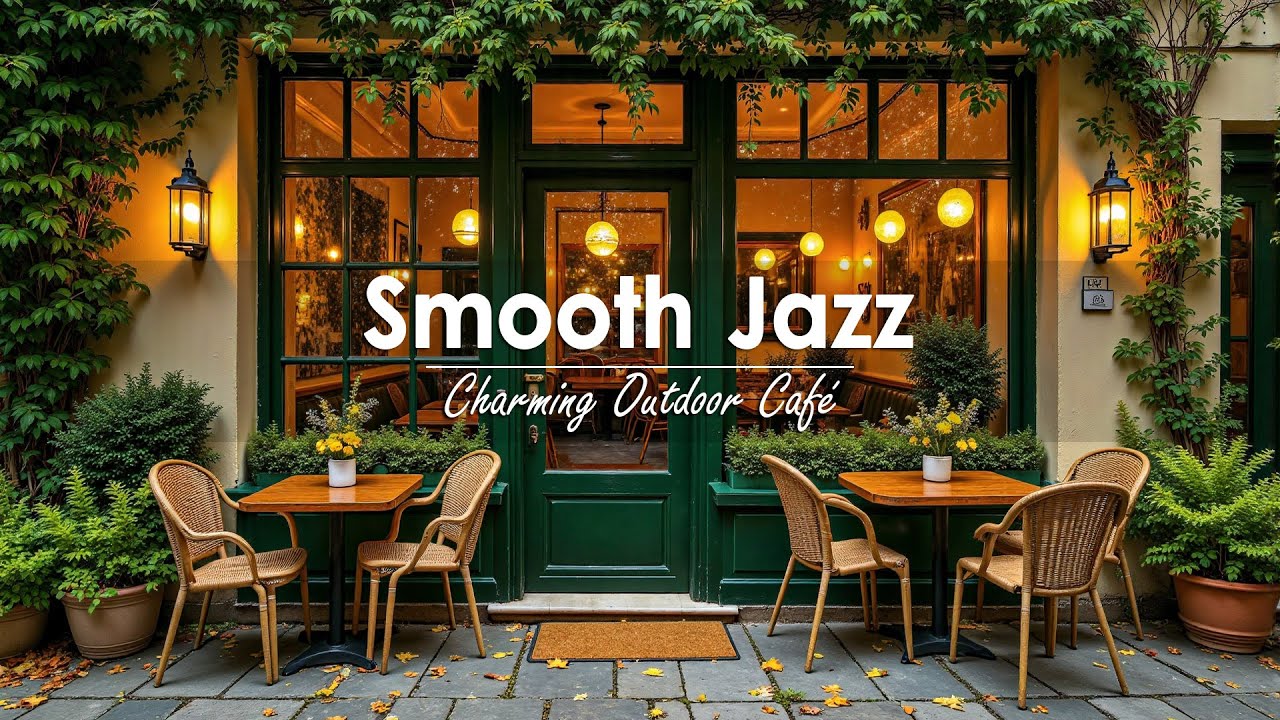 Charming Outdoor Café with Warm Ambience | Smooth Jazz Relax – Smooth ...