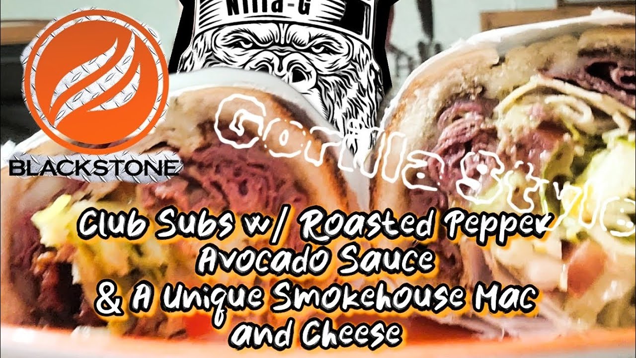 Club Subs with House-made Roasted pepper Avocado Sauce, and a ...