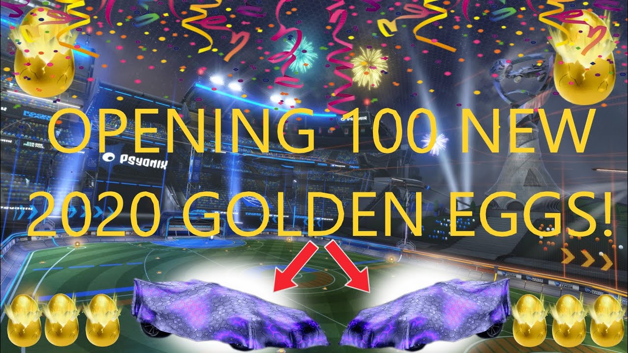 OPENING 100 *NEW* 2020 GOLDEN EGGS ON ROCKET LEAGUE! *CRAZY LUCK ...