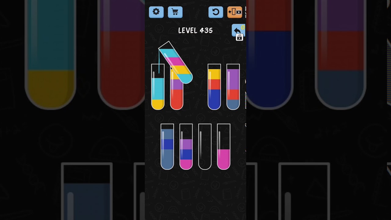 Water Color Sort Level 435 WalkThrough Solution Gameplay - YouTube