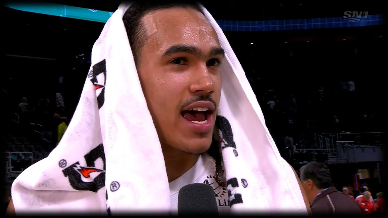 Dalano Banton Post-Game Interview / Career High 27 Pts vs Detroit ...