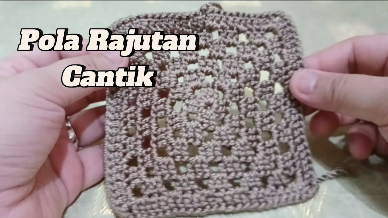 TUTORIAL CARA MEMBUAT POLA RAJUTAN CANTIK - YouTube