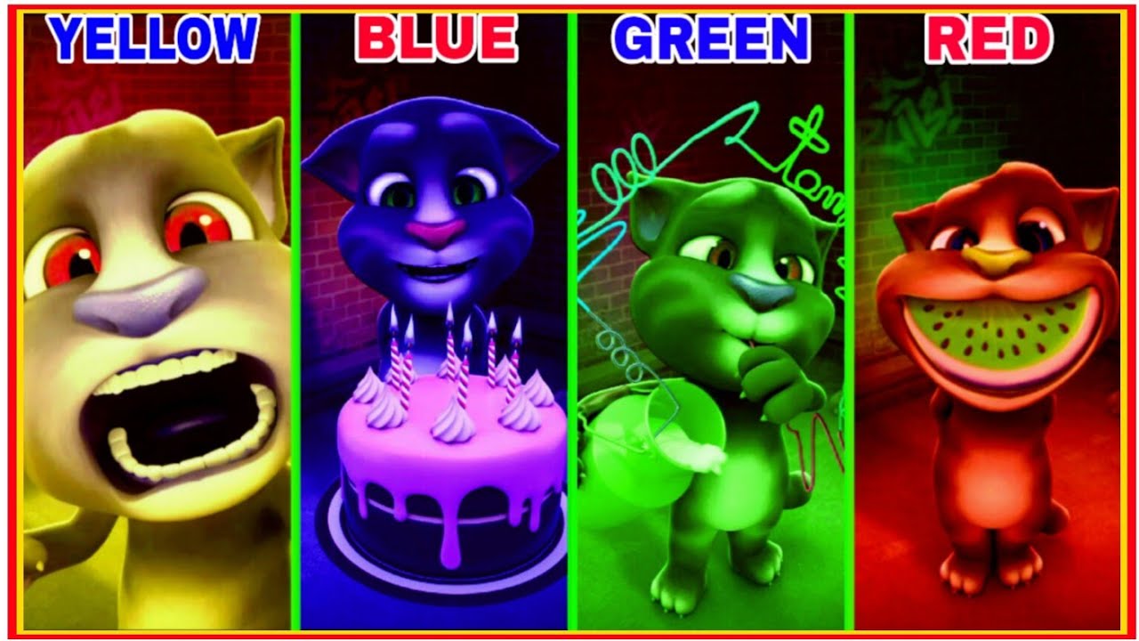 MY Talking Tom Colors Reaction Fail Outfit 7 Effects game Video (Part ...