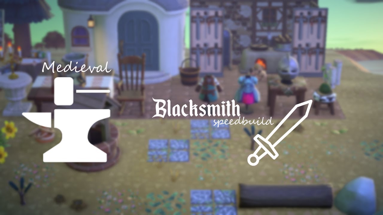 medieval blacksmith speedbuild ⚒️ | acnh - YouTube