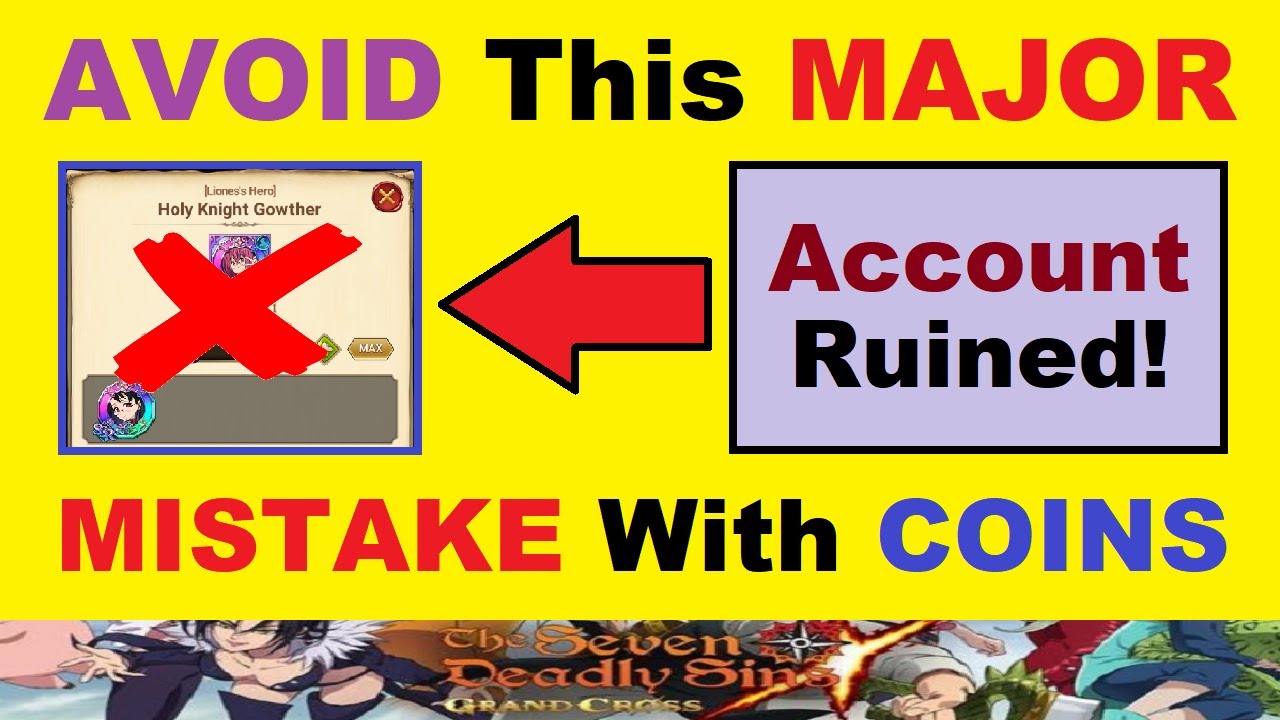 *AVOID* this ~MAJOR MISTAKE~ with *SSR COINS!*.. (7DS Seven Deadly Sins ...