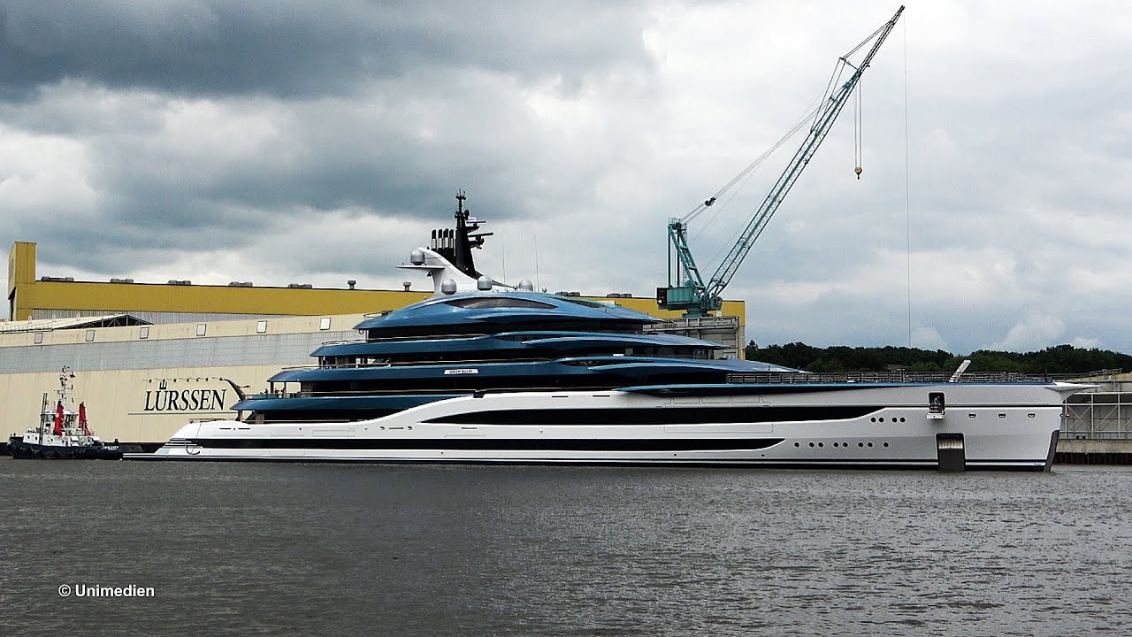 ALNANHA yacht (project DEEP BLUE) | launch of brand new superyacht at ...