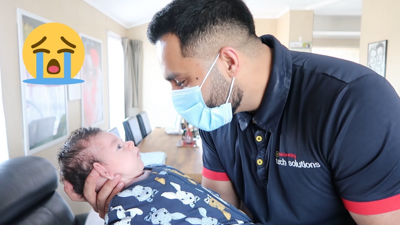 FIRST DAY WITHOUT OUR NEWBORN BABY | BACK AT WORK!!! - YouTube