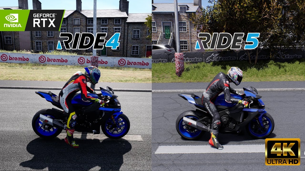 RIDE 5 vs RIDE 4 4K 60 FPS Comparison - YouTube