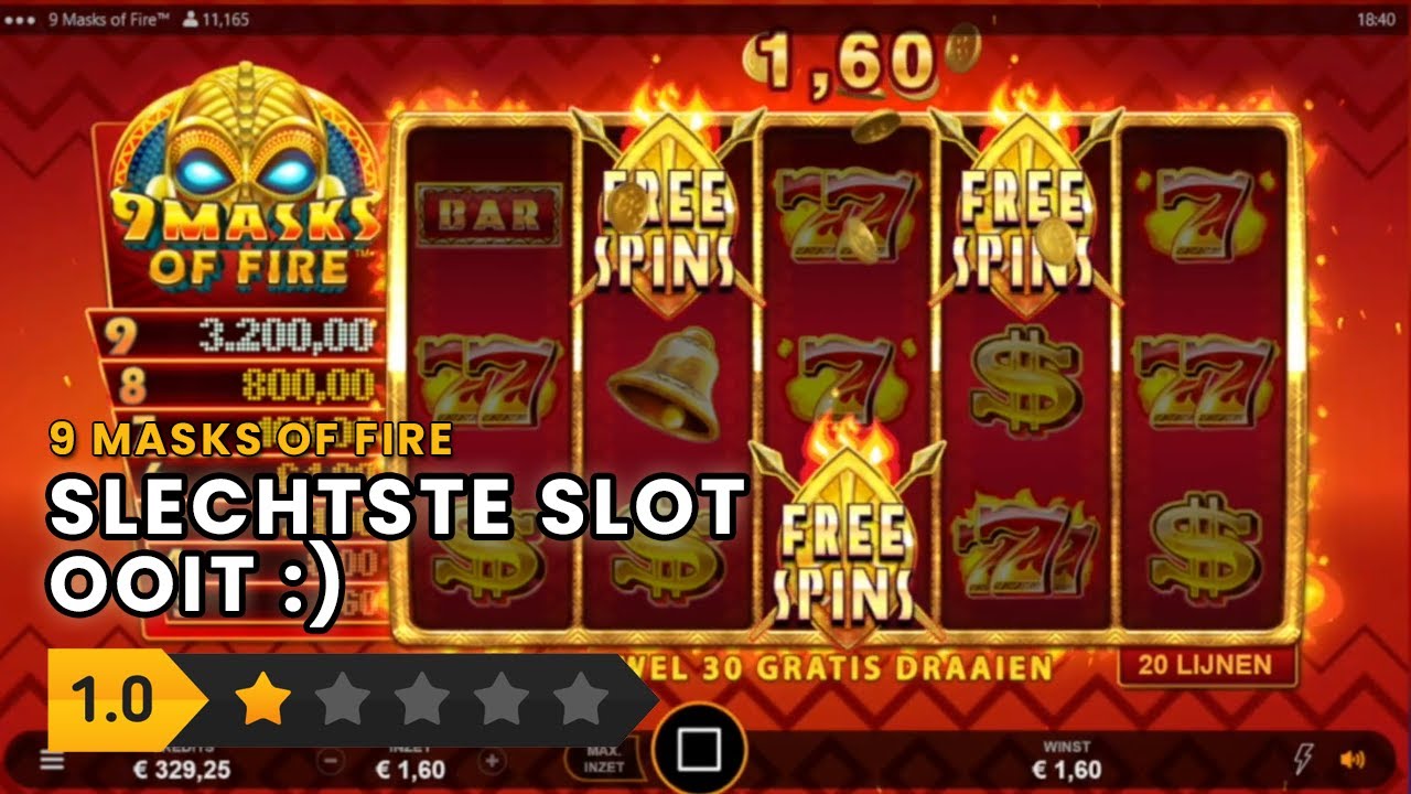 Gokkast Review: 9 Masks of Fire (Microgaming) - YouTube