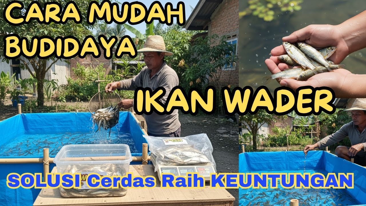 CARA MUDAH BUDIDAYA IKAN WADER untuk Pemula, PROFITNYA BIKIN KAGET ...