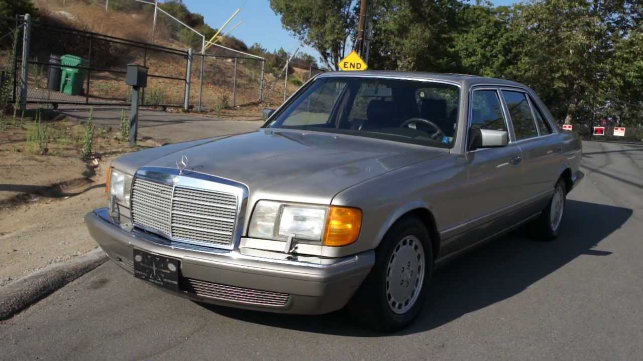 W126 Mercedes Benz 420SEL 105k orig mile S-Class Saloon 560SEL - YouTube