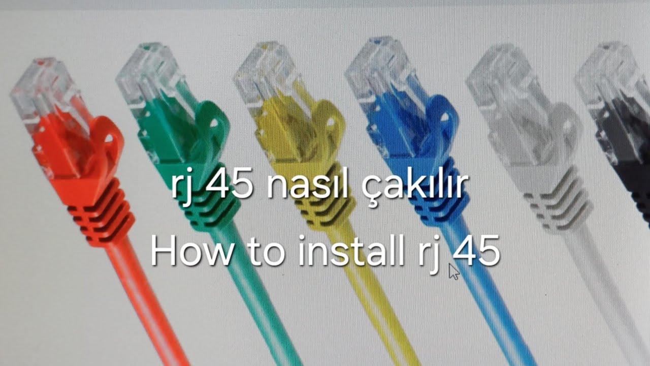 rj 45 nasıl çakılır , How to install rj 45 - YouTube