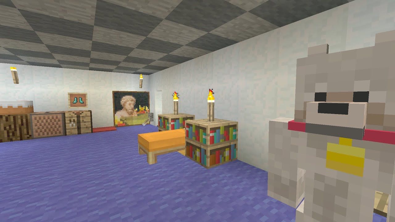 How to build Stampy's Lovely World (1) Bedroom episode 658 replica ...