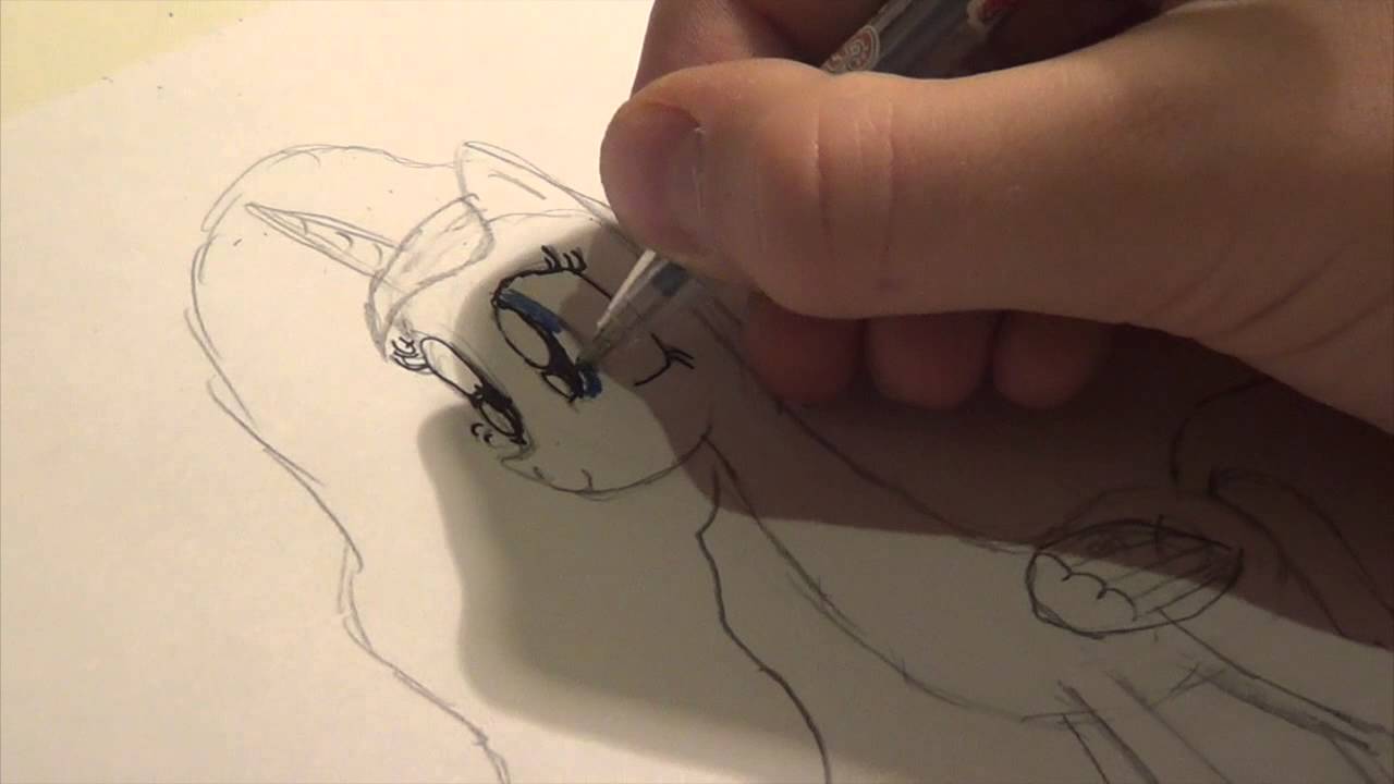 How to draw MLP pony an Alicorn Princess. Как нарисовать пони аликорна ...