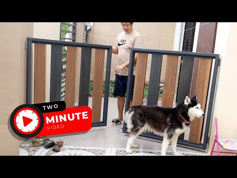 Amazing 2 Minute DIY Video! No Welding Mini Gate For Husky