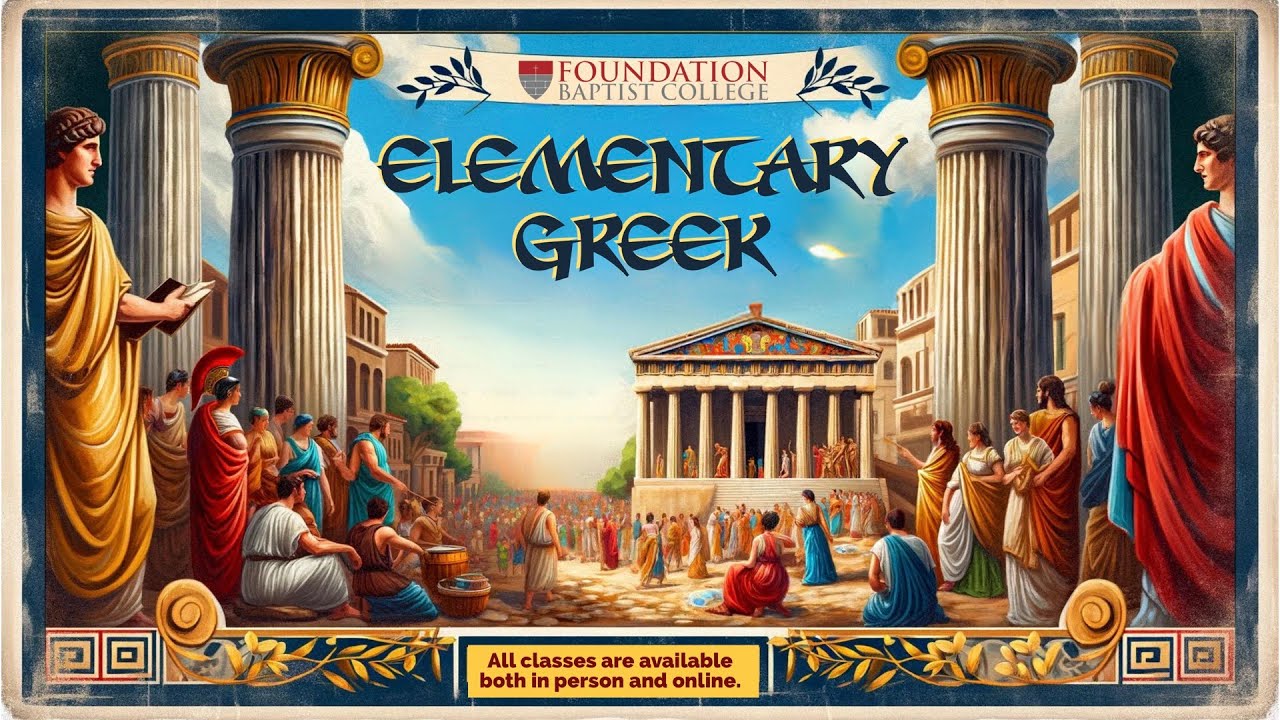 Elementary Greek, Chapter 4—Introduction to Verbs - YouTube