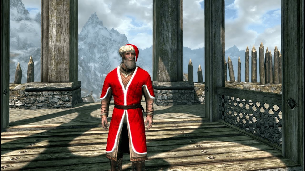 Santa Claus has come to Skyrim - YouTube