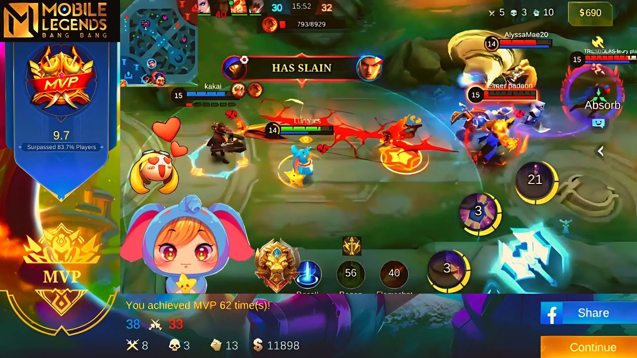 Part 141 | Legend - Mythic | Rank Game | Mobile Legends Bang Bang Game ...