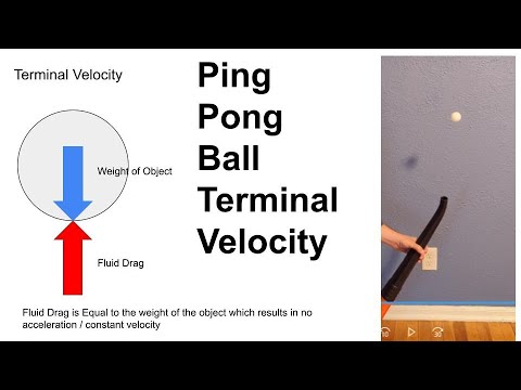 Find terminal velocity of ping pong ball. (Fluid Mechanics) - YouTube