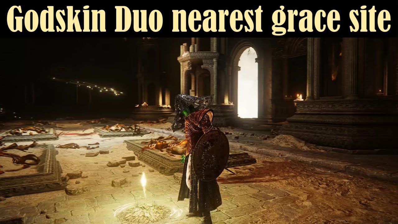 How to get to Godskin Duo in Crumbling Farum Azula - Elden Ring - YouTube