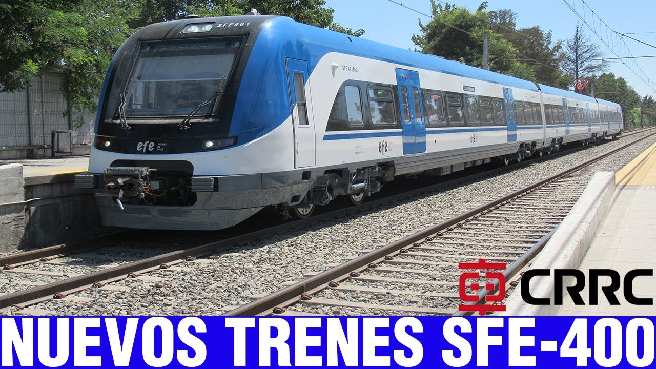 EFE Central | Debut Trenes SFE-400 de Metrotren Rancagua - YouTube