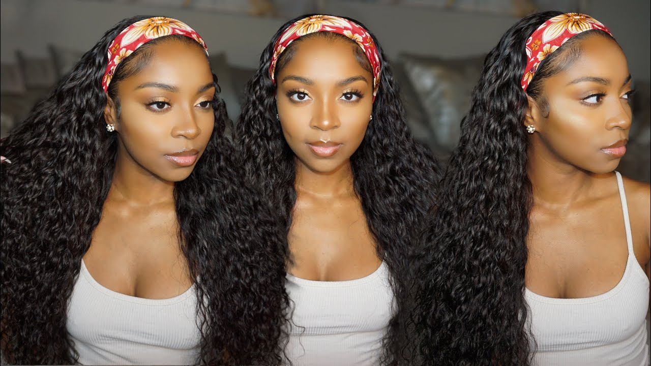 THE PERFECT SUMMER WATER WAVE WIG | Detailed 5 Minute Headband Wig ...